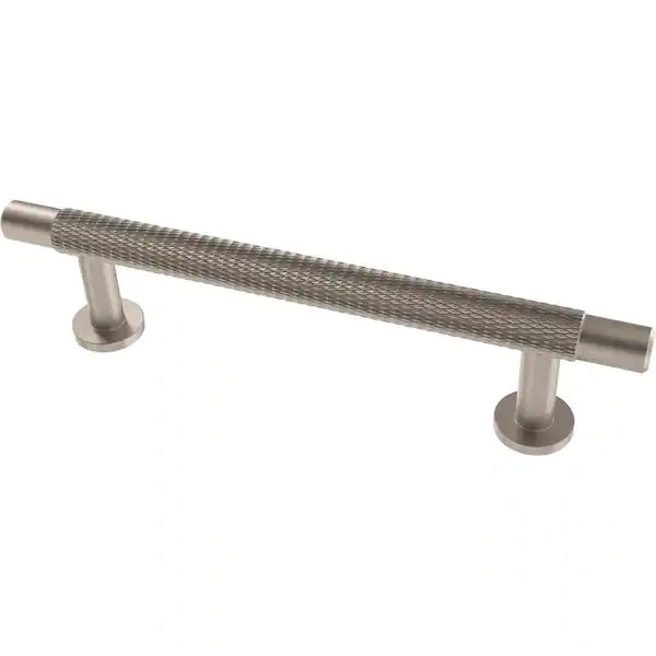 D. Lawless Hardware (5 Pack) 3-3/4 inch Knurled Round Bar Pull Satin Nickel | Wayfair